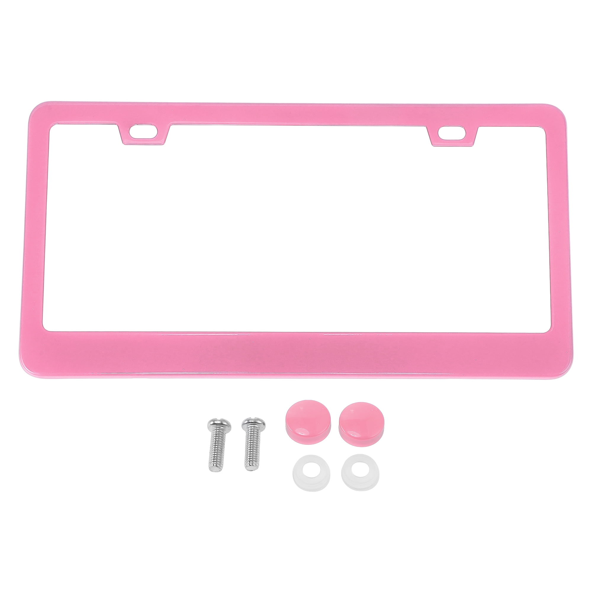 Unique Bargains License Plate Frame Stainless Steel Car License Plate ...