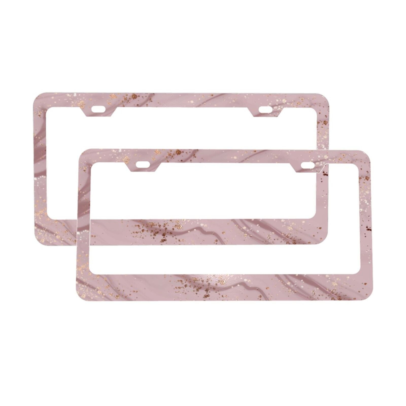 License Plate Frame With Screw Caps 2 Pack Car Plate Frame Front And ...