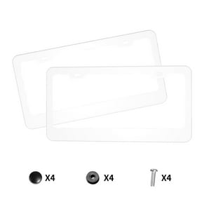 Barbed Wire II Chrome License Plate Frame Metal /w Screw Caps - Walmart.com