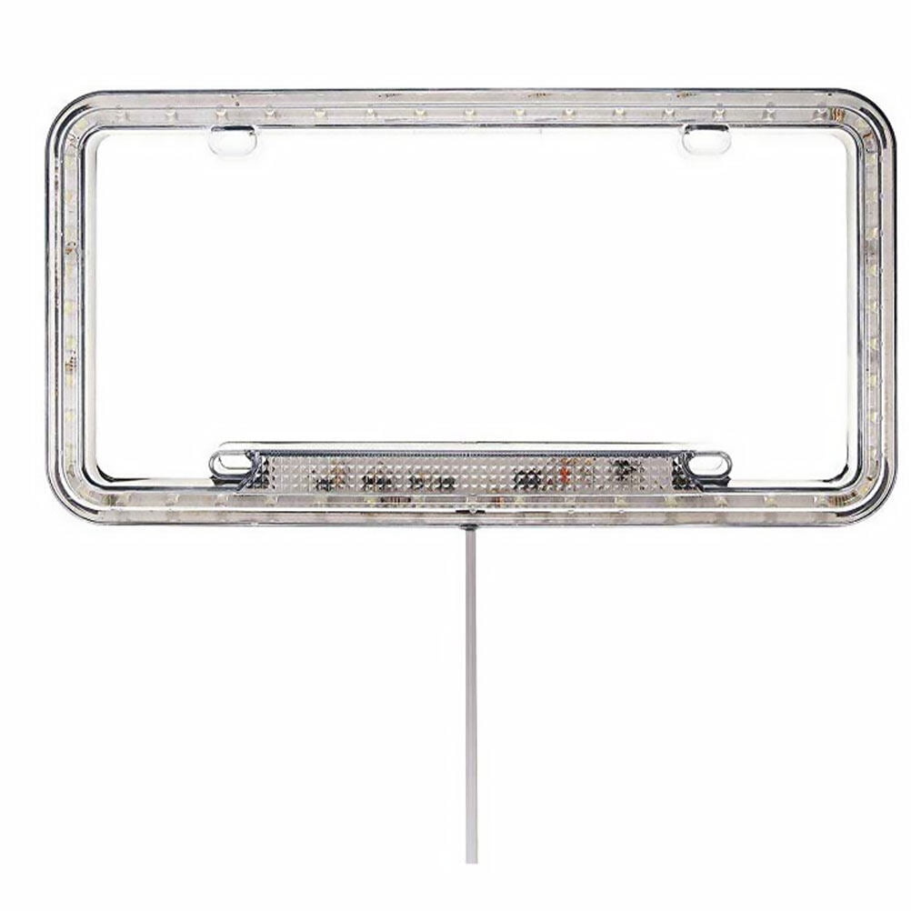 License Plate Frame with LED Light License Bracket Car License Tag ...