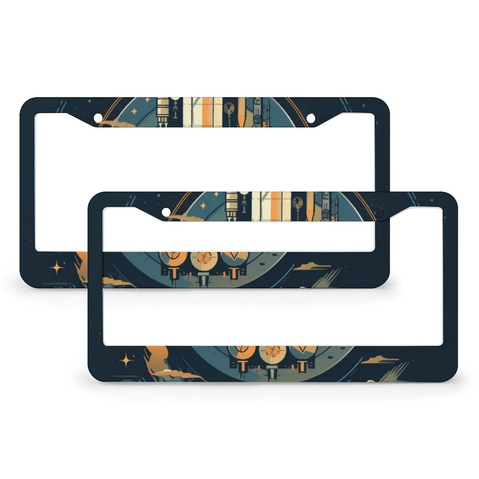 License Plate Frames Cartoon Rocket Licenses Plates Frames Front ...