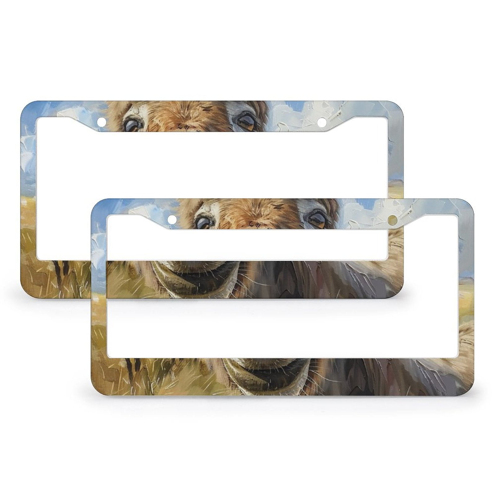 License Plate Frames Funny Donkey License Plate Frames Cover Holders 2 ...