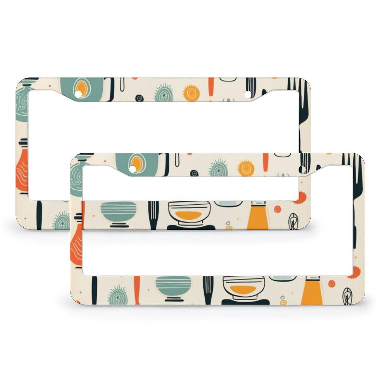 License Plate Frames Mid-Century Modern Kitchen License Plate Frame ...