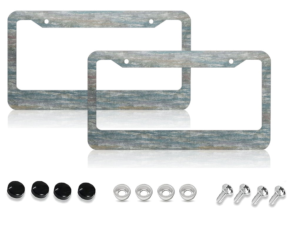 License Plate Frames Modern Art Design Metal License Plate Cover ...