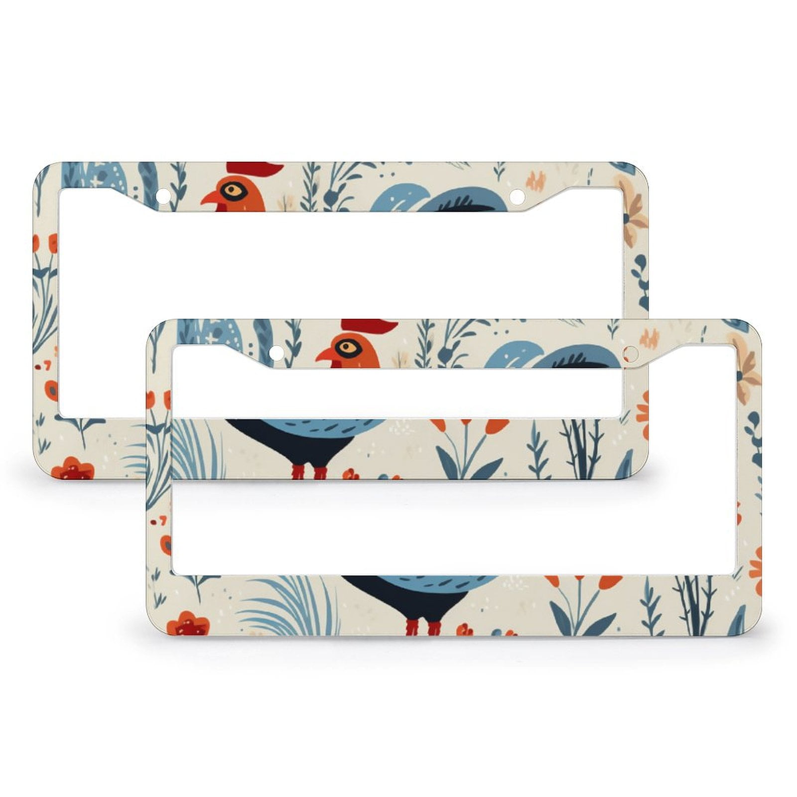 License Plate Frames Rustic Chicken Licenses Plates Frames Front ...