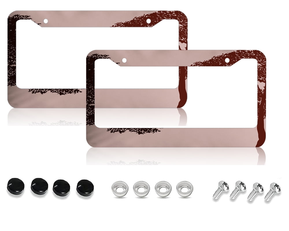 License Plate Frames Sunset 2 Pack Car License Plate Frame Metal ...