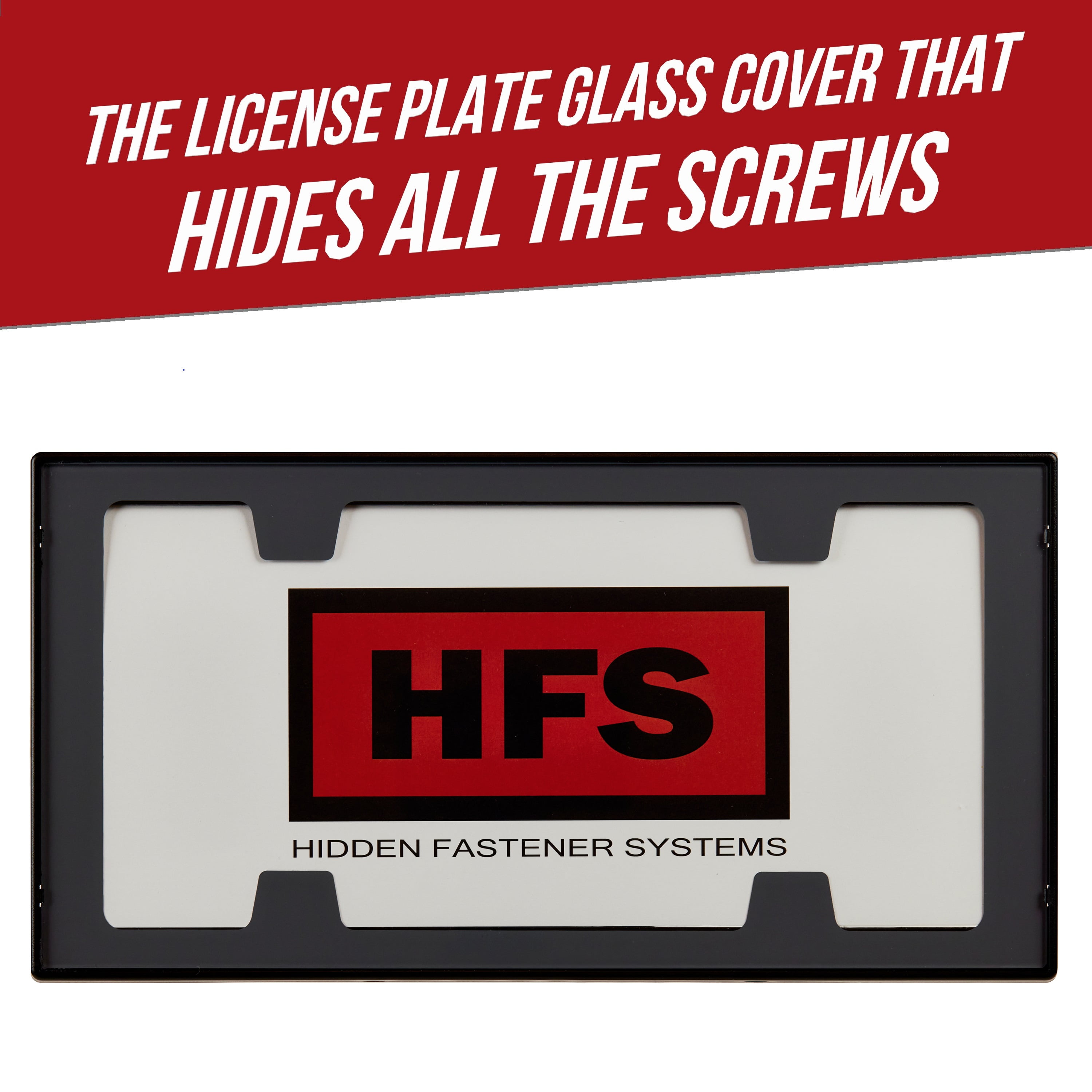 Tempered Glass License Plate Cover with Hidden Fastener System for Cars ...