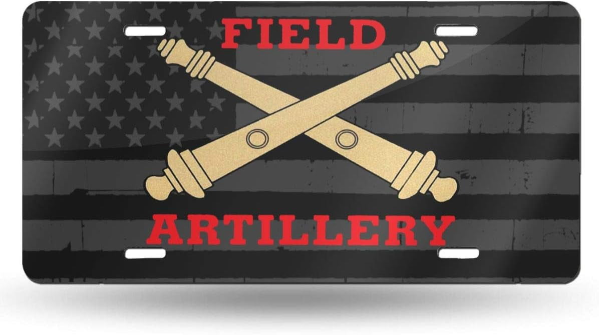 License Plate Holder Field Artillery Crossed Cannons License Plates ...