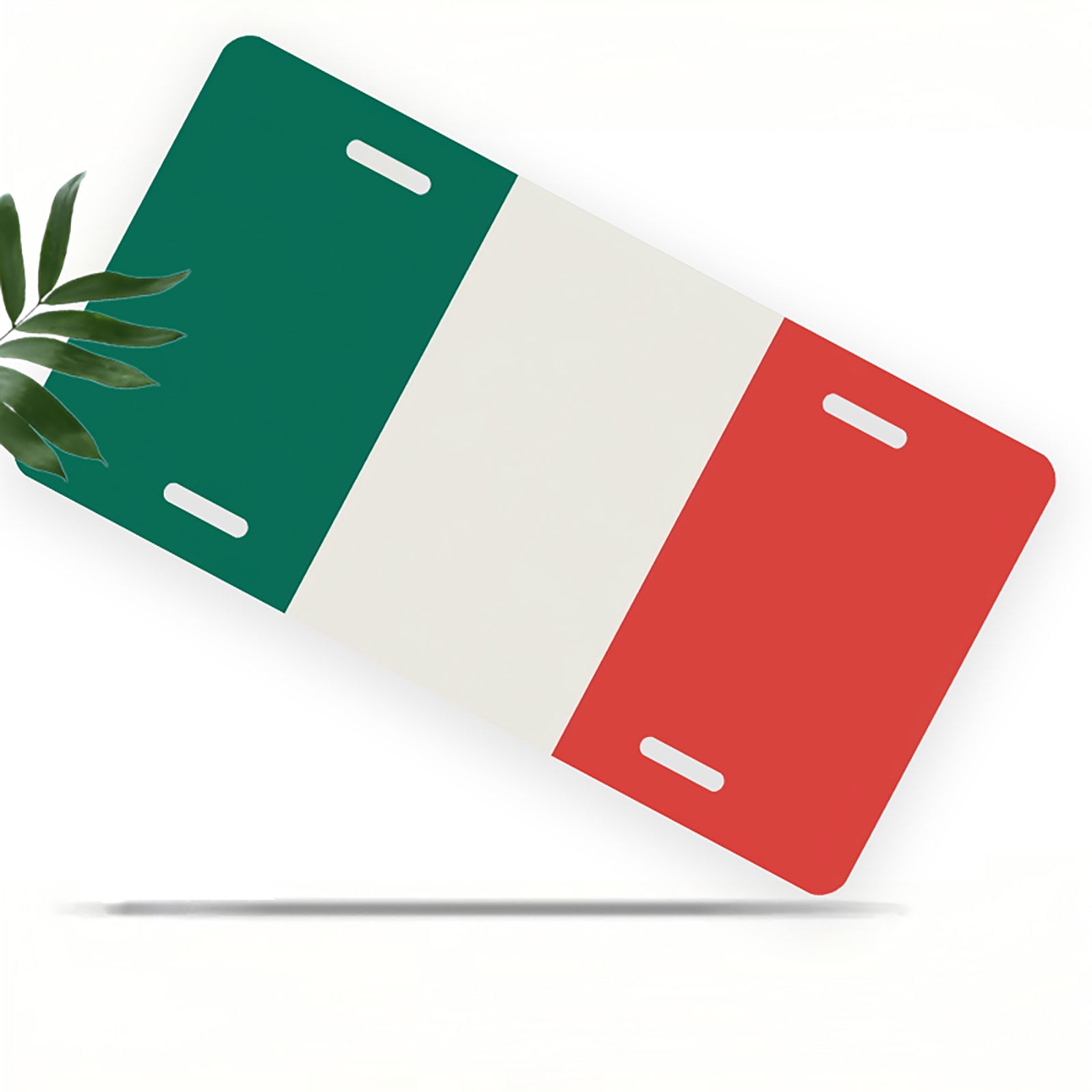 License Plate, Italian Flag Decorative Front,Personalized Stainless ...