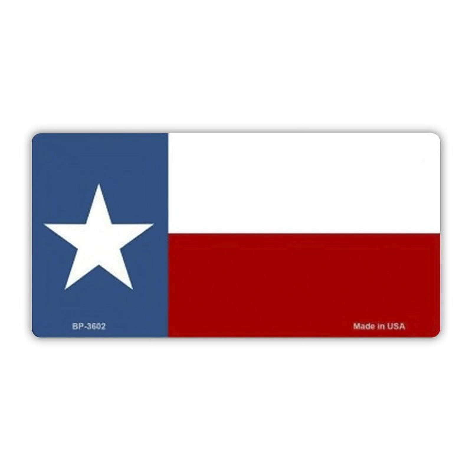 License Plate, Metal Vanity Tag Cover, Texas State Flag, Lone Star, 12 ...