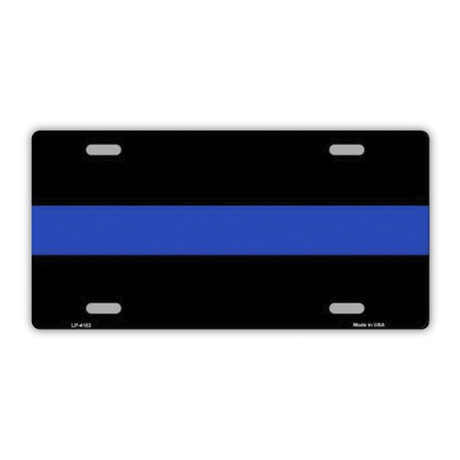 License Plate, Metal Vanity Tag Cover, Thin Blue Line, Police Officer ...