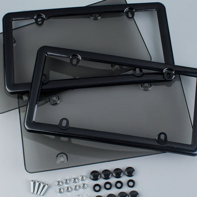 License Plate Protector, 2 Pcs Unbreakable License Plate Covers License ...
