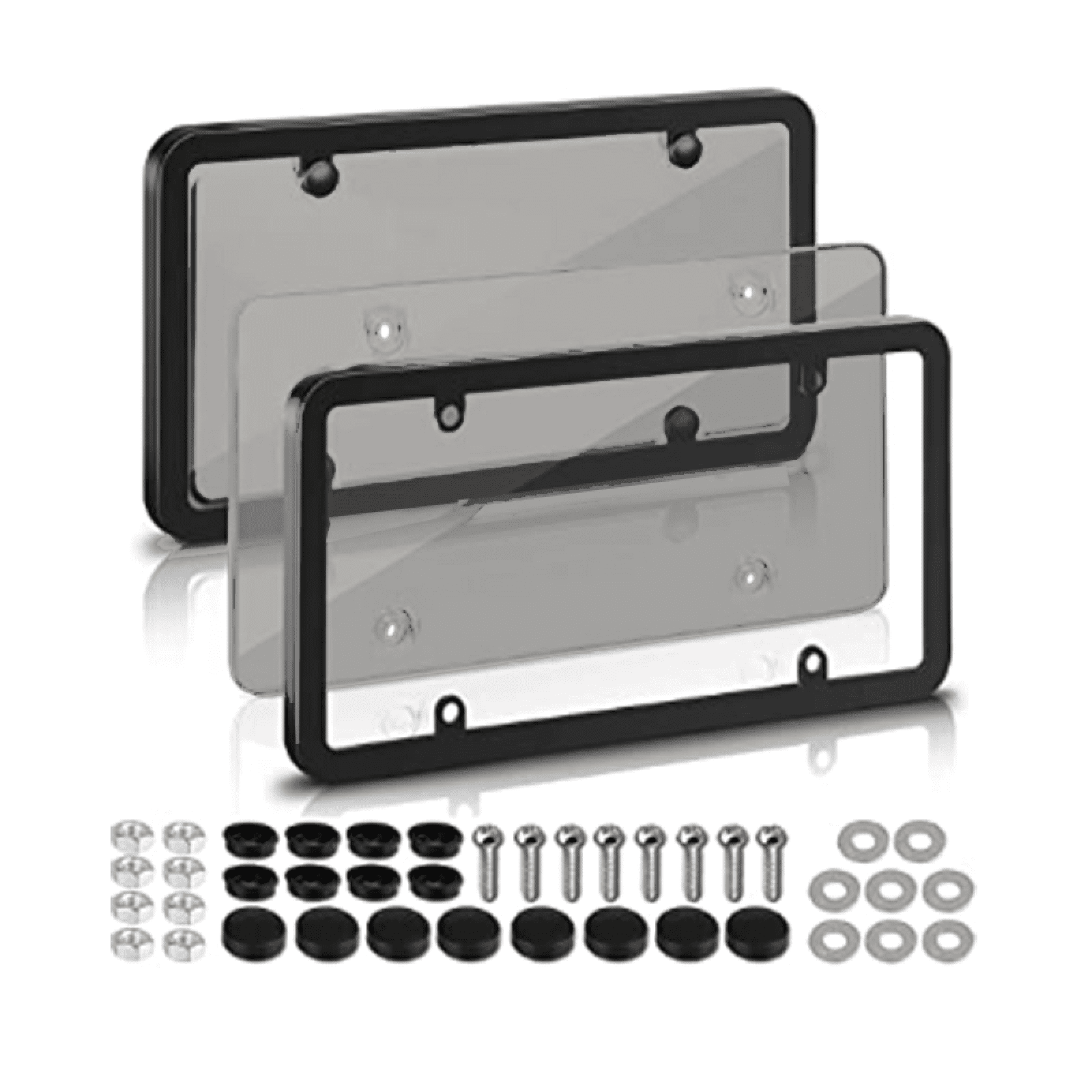 License Plate Protector, Car Tinted&Clear License Plate Covers ...