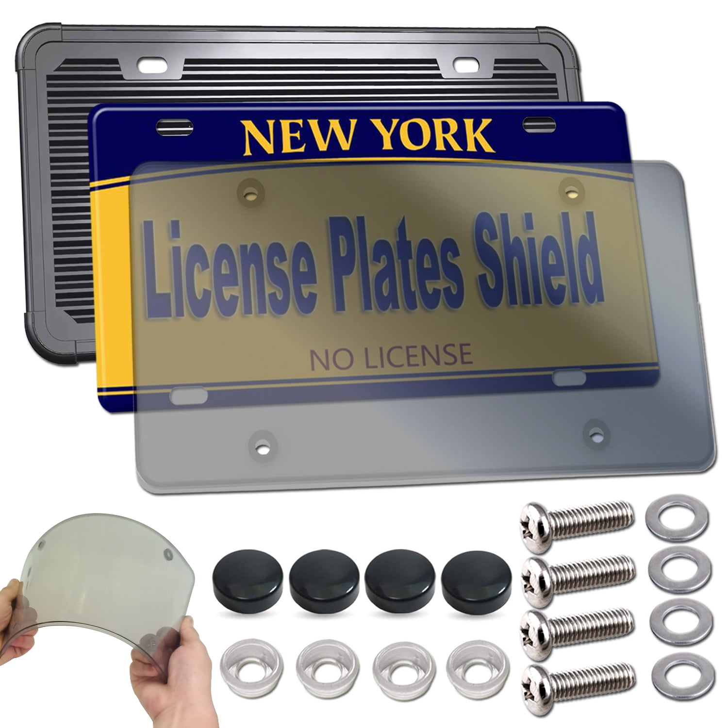 License Plate Protector -Silicone License Plate Frame and Car Tag Cover ...