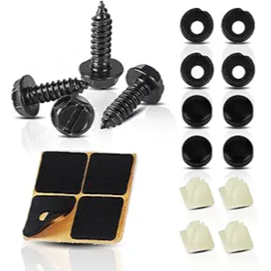 License Plate Screw Kit, Premium Stainless Steel Self Tapping Mounting ...