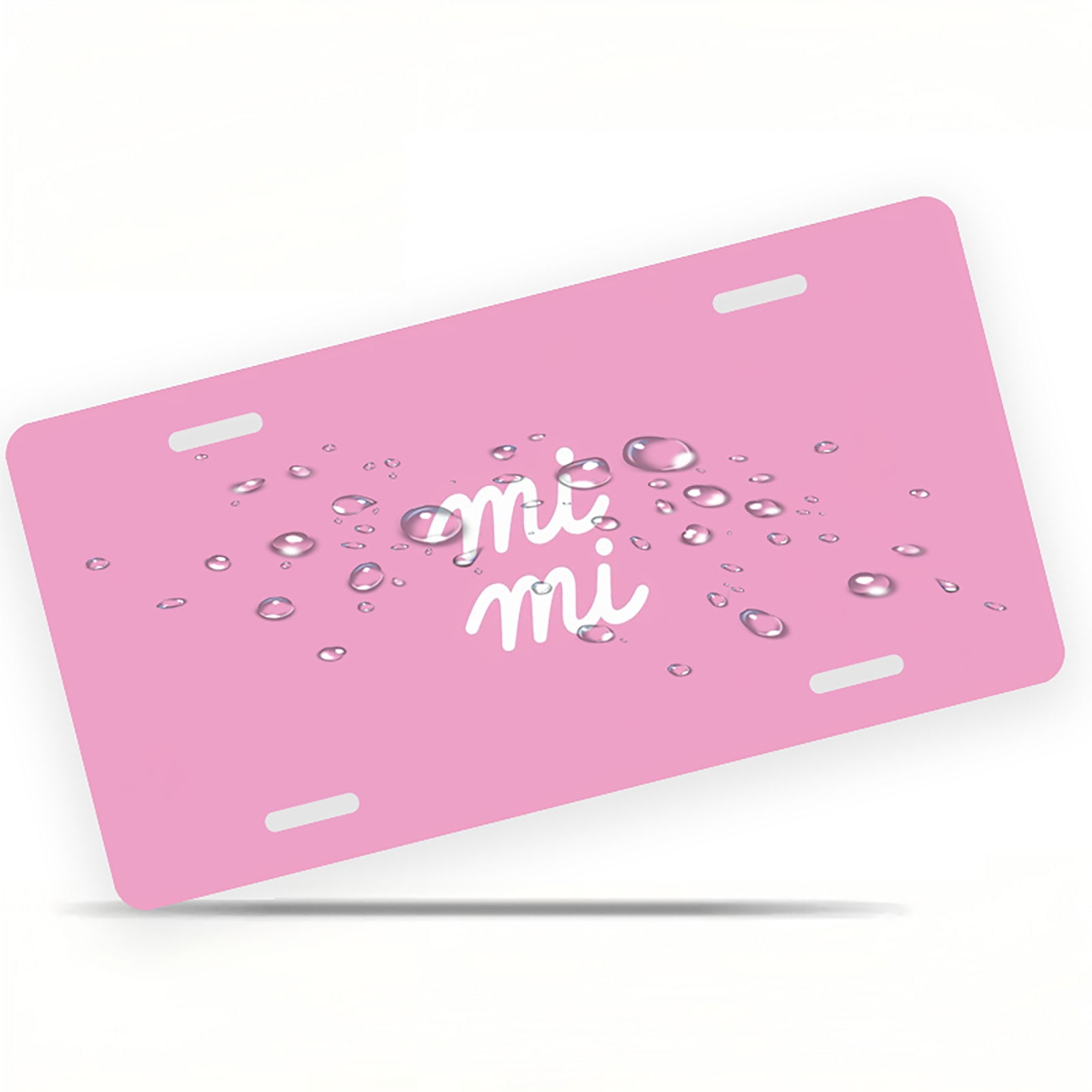 License Plate, Simple "Mimi" Logo Decorative Front,Personalized ...