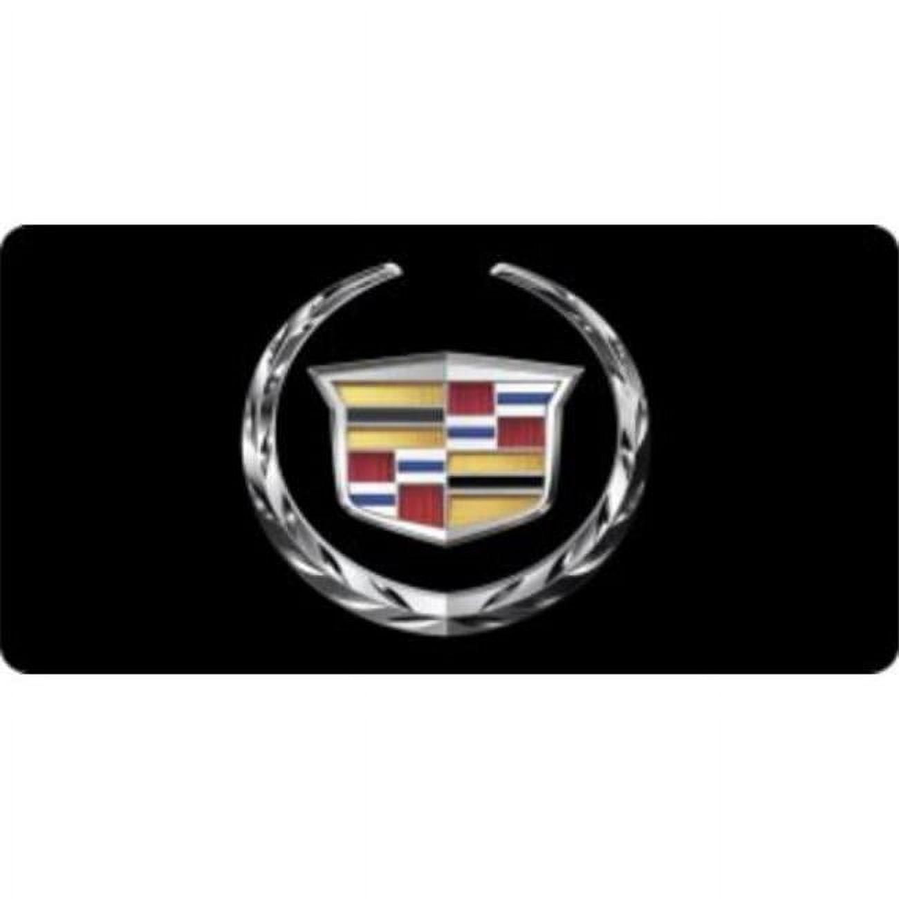 License Plates Online Cadillac Emblem, Black, Aluminum, Automotive ...