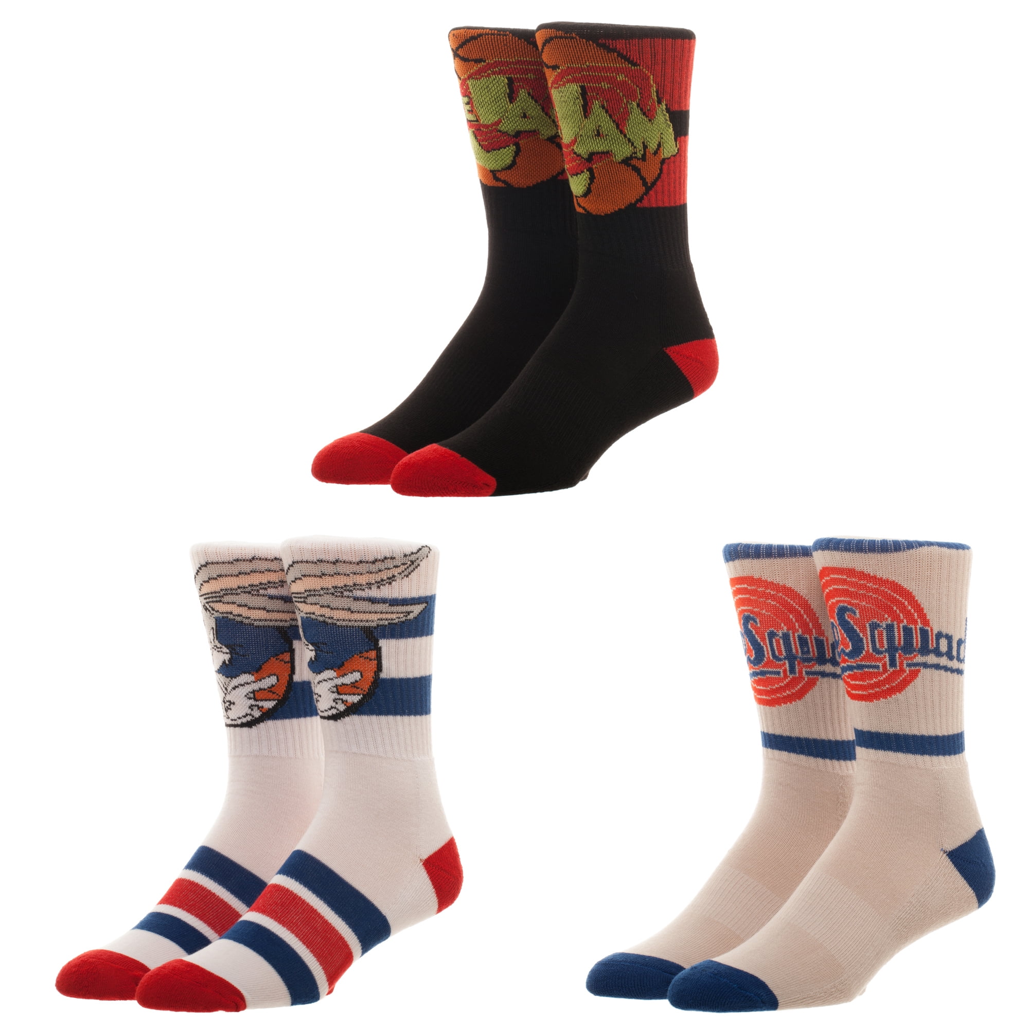 License Spacejam 3pk Socks - Walmart.com