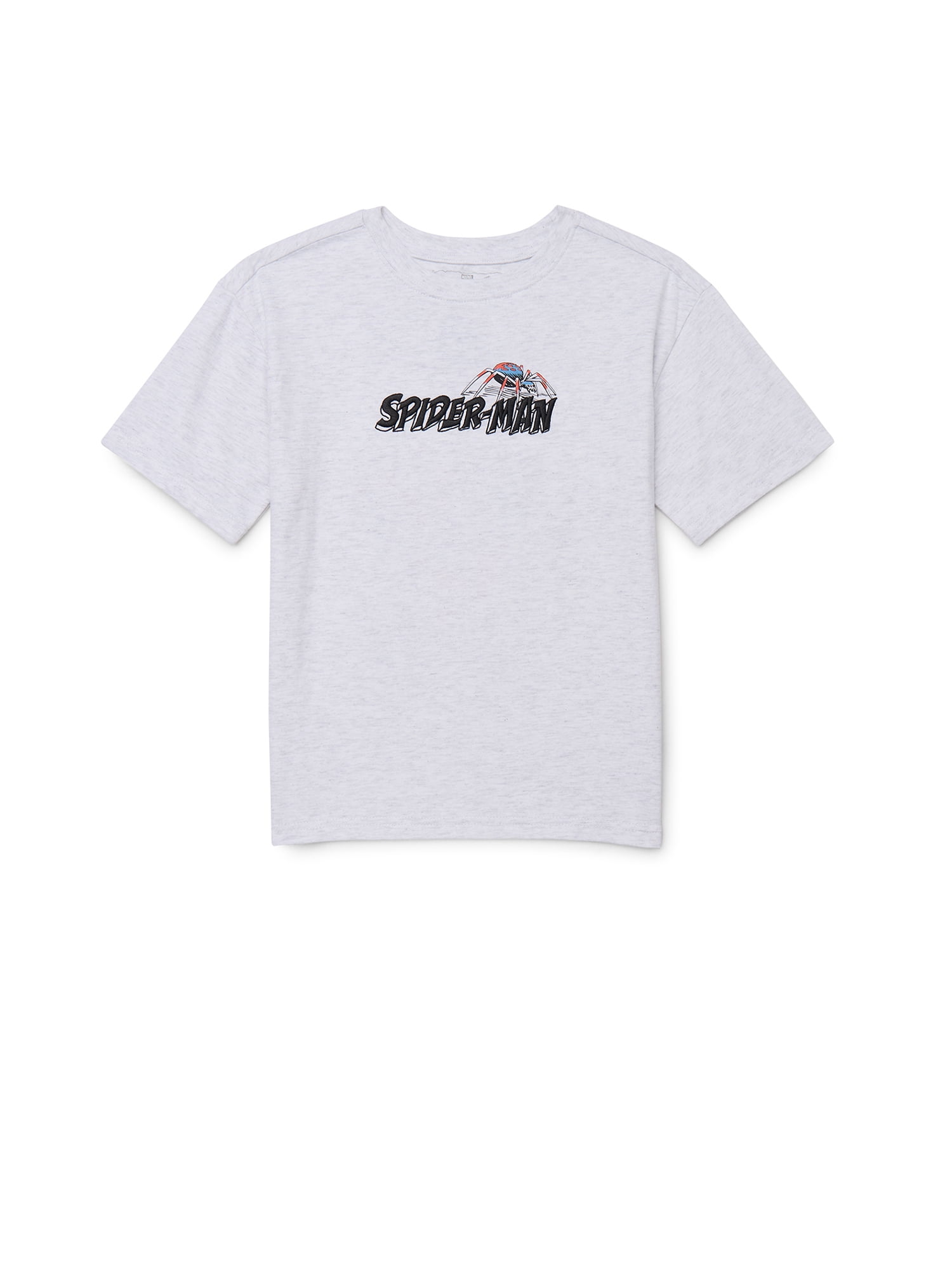 Spider-Man Boys Backwall Graphic Print Tee with Short Sleeves, Sizes 4 ...