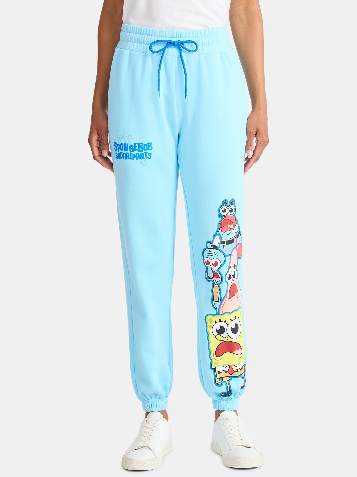 SpongeBob SquarePants Women's Graphic Jogger Pants with Drawstring ...