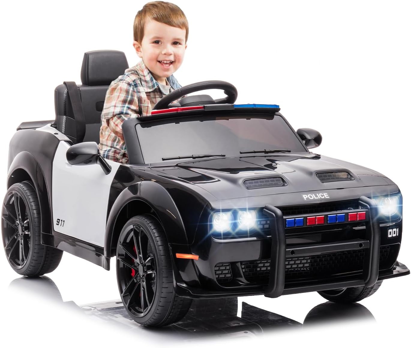 Licensed 12V Dodge Challenger Kids' Electric Ride-On Car with Remote ...