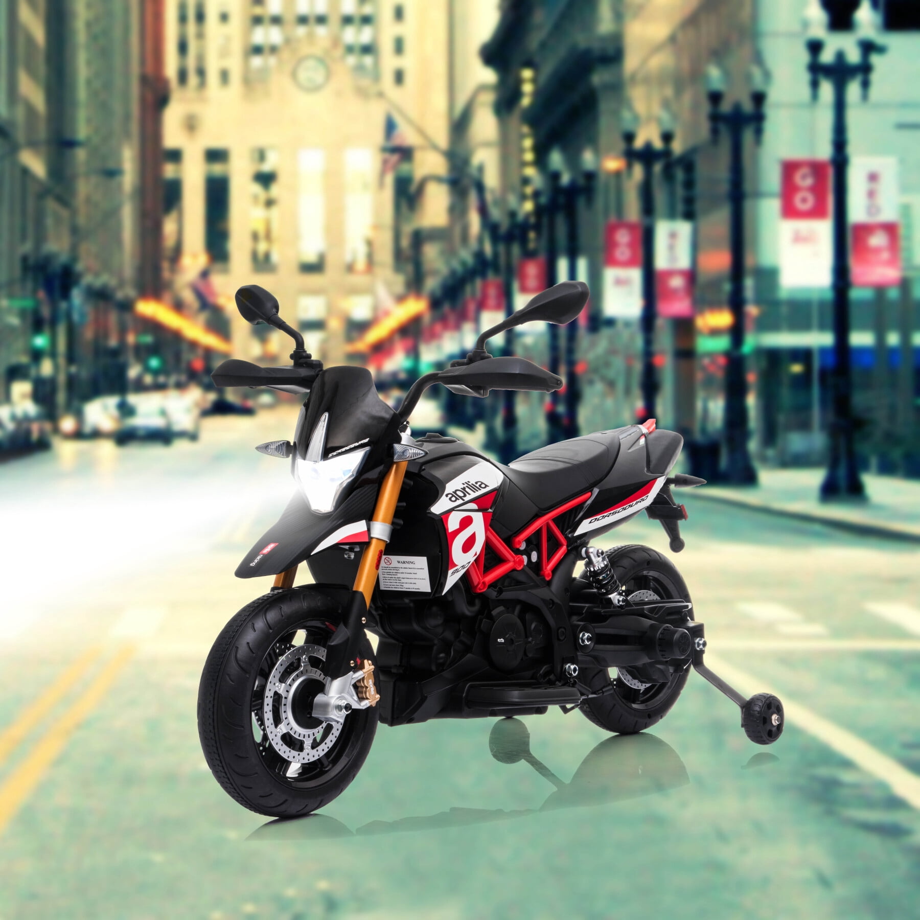 Licensed Aprilia Electric Motorcycle, 12V Kids Motorcycle, Ride On Toy ...