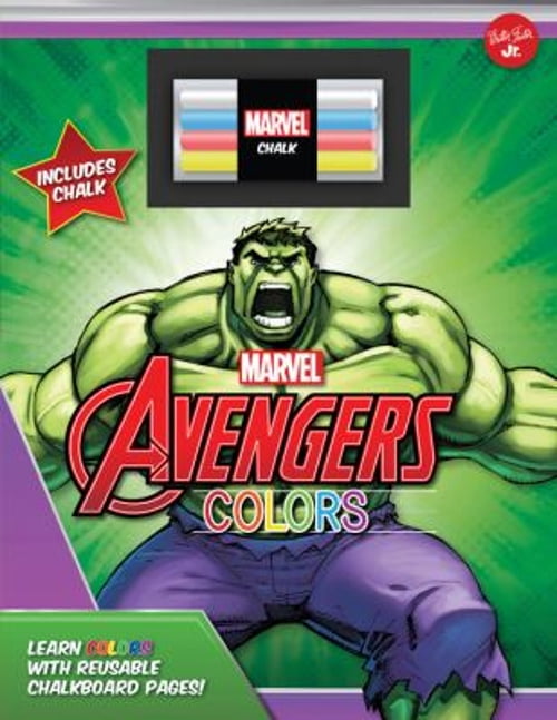 Pre-Owned Marvels Avengers Chalkboard Colors: Learn colors with ...