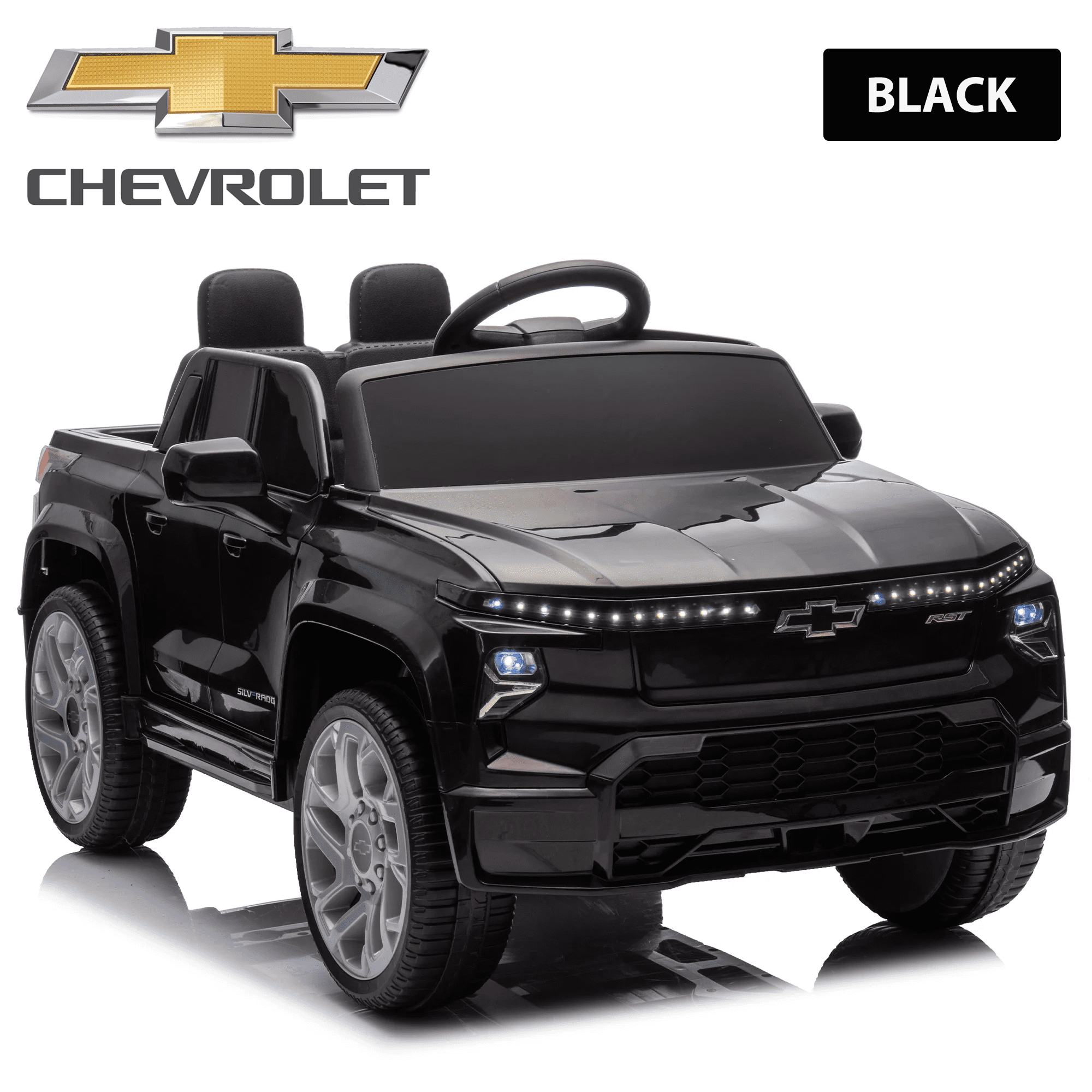 Licensed Chevrolet Silverado Truck for Kids, 12V Ride on Car with ...
