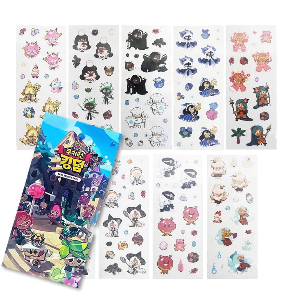 Licensed Cookie Run Kingdom X Lucalab Collab Seal Stickers (9 Sheets ...