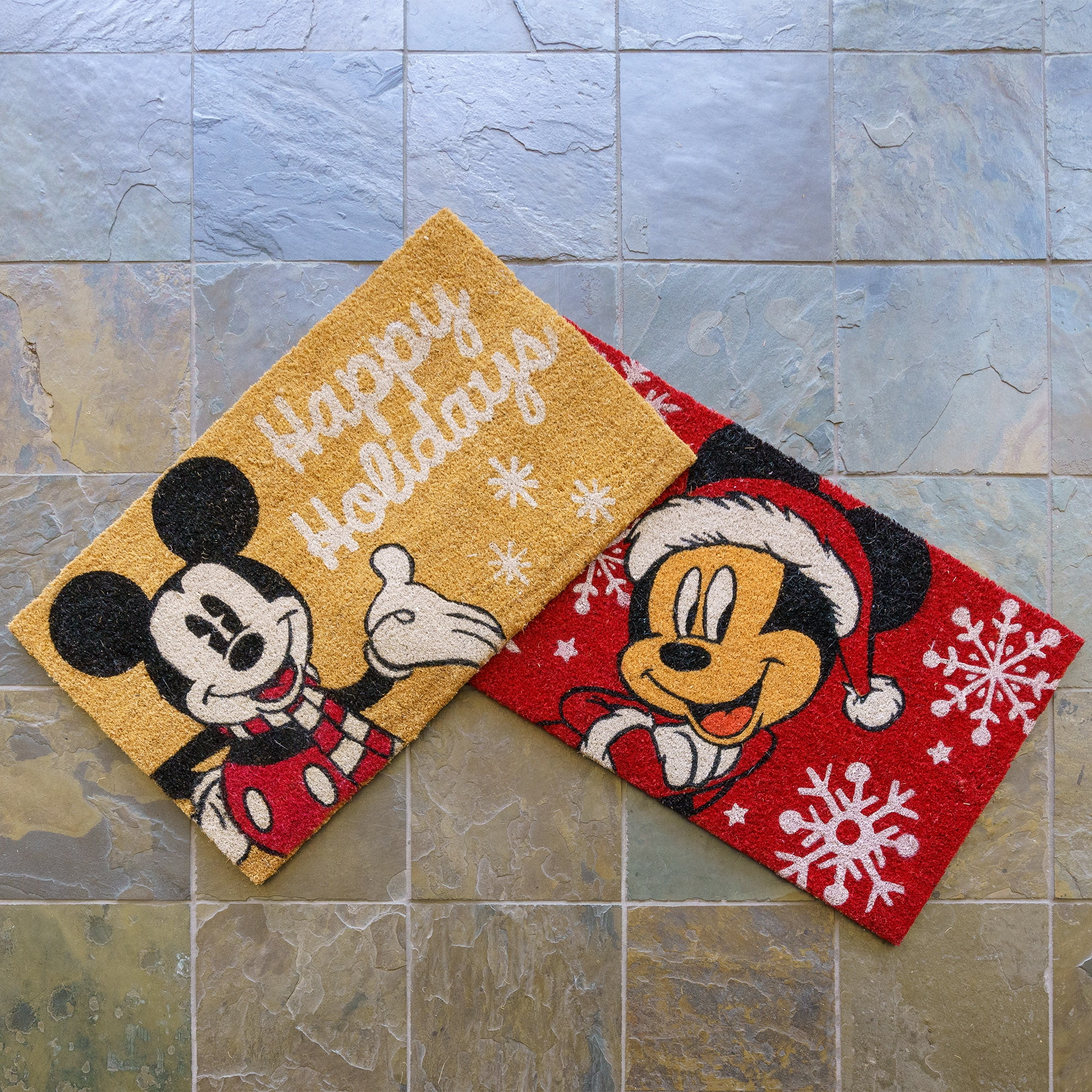 Licensed Disney Mickey Mouse Santa Ho Ho Ho Indoor/Outdoor Christmas ...
