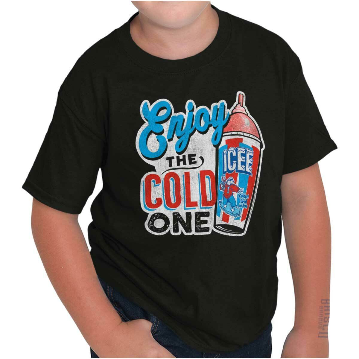 Licensed Enjoy The Cold One Icee Slushie Unisex Kids Youth Crew T ...