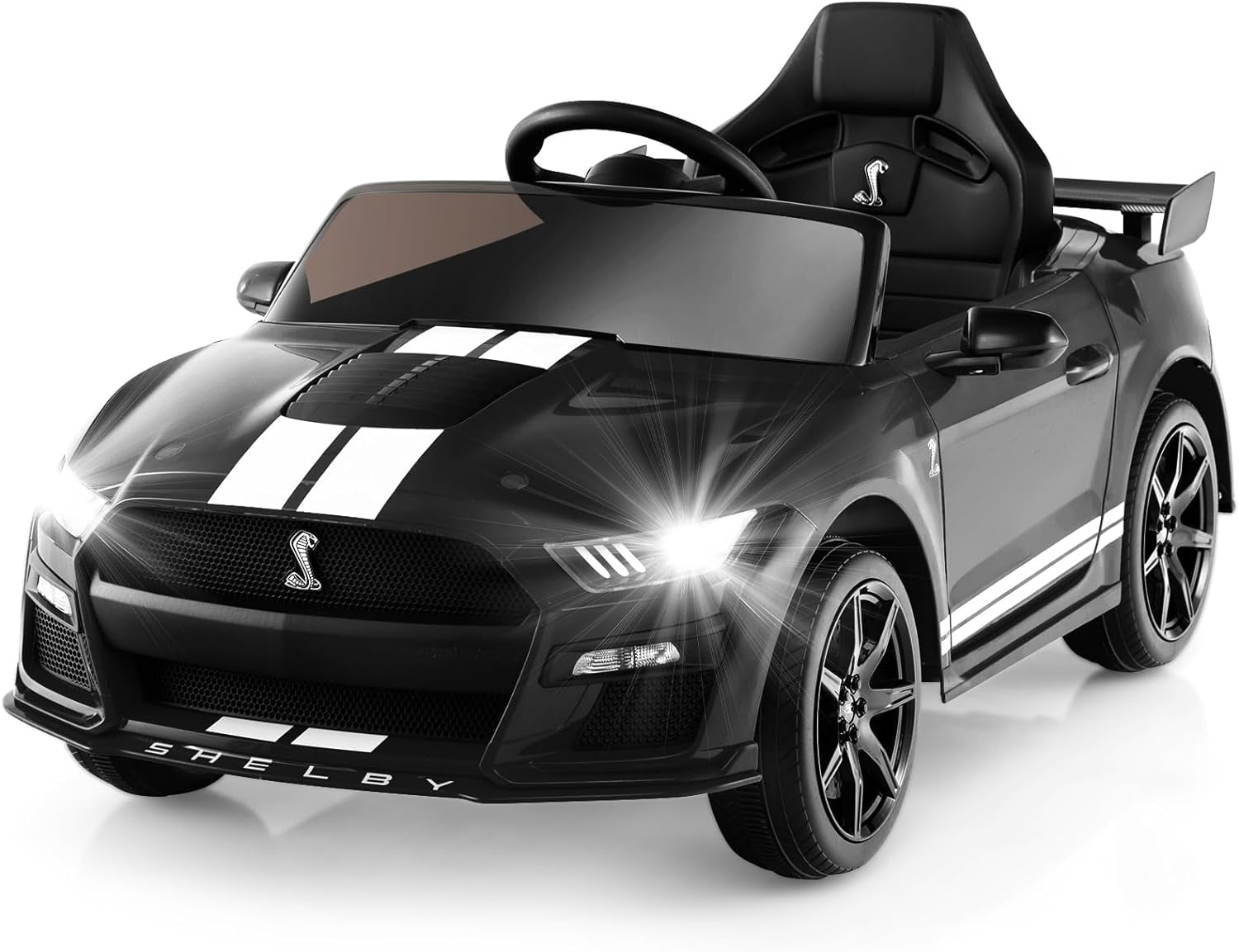 Licensed Ford Mustang GT500 Ride on Car for Kids by OLAKIDS, Battery ...