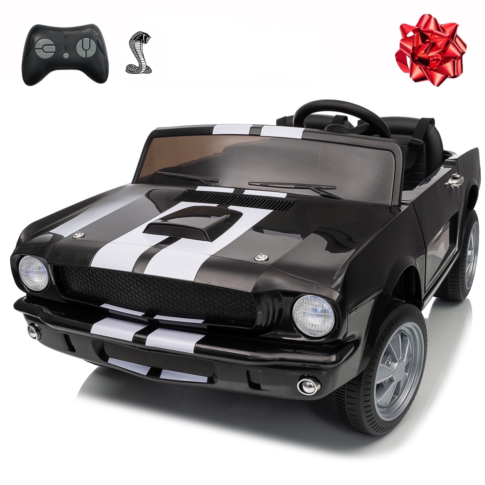Joyracer Licensed Shelby GT350 Ride ons, 4WD Kids 24V Ride on Toy w ...