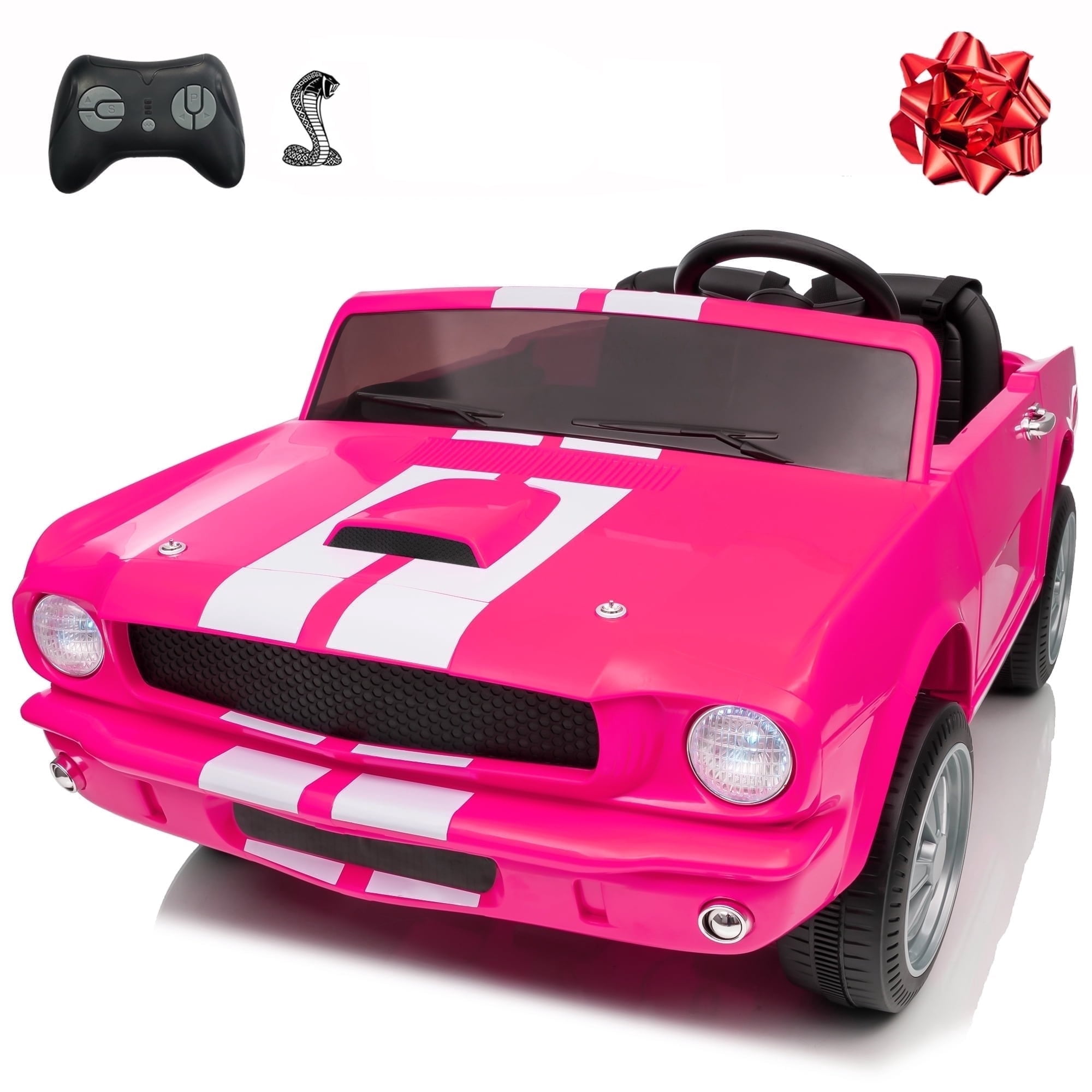 Joyracer Licensed Shelby GT350 Ride ons, 4WD Kids 24V Ride on Toy w ...