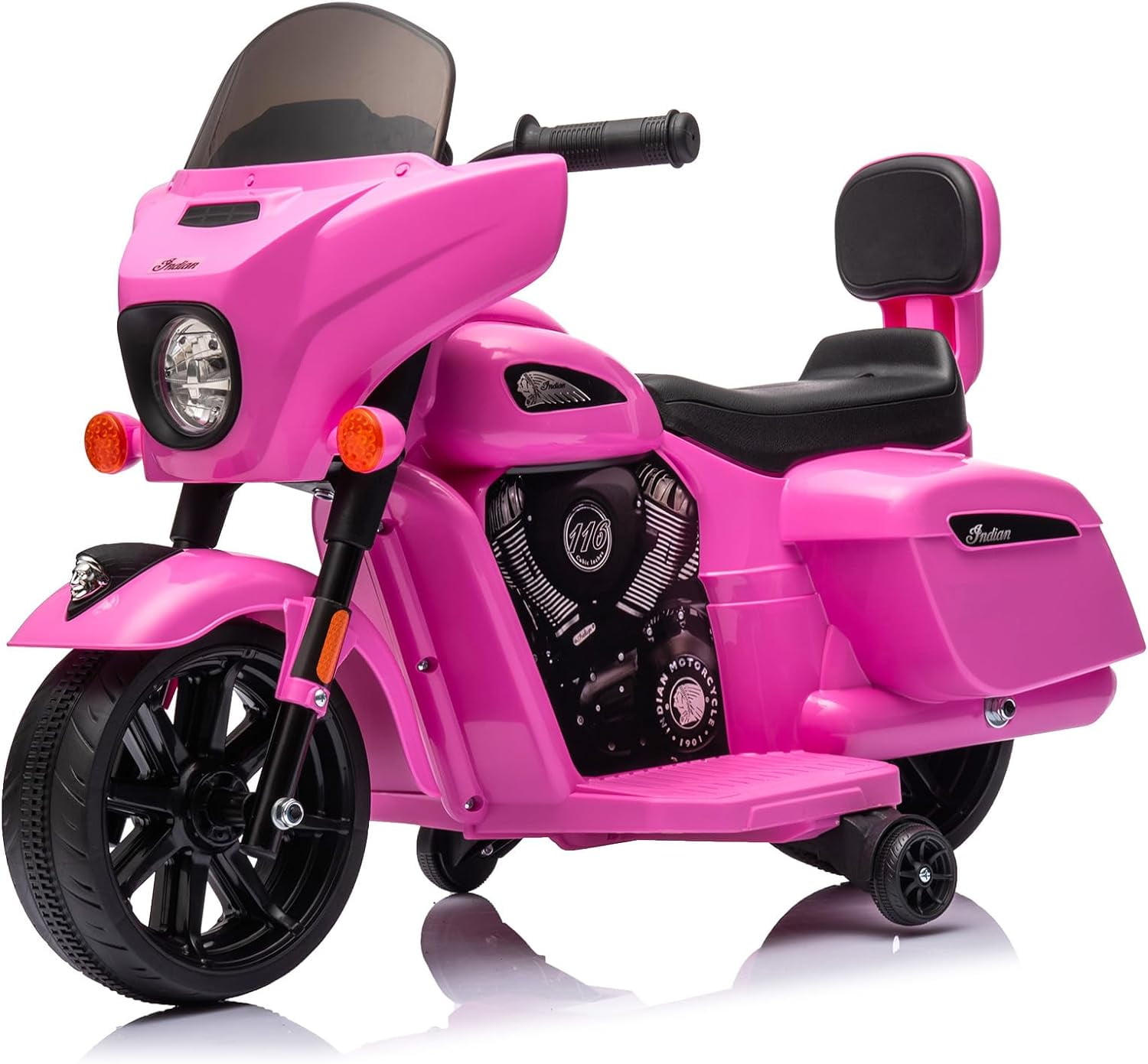 Licensed Indian Motorcycle 6V Kids Ride on Motorcycle, Battery Powered ...