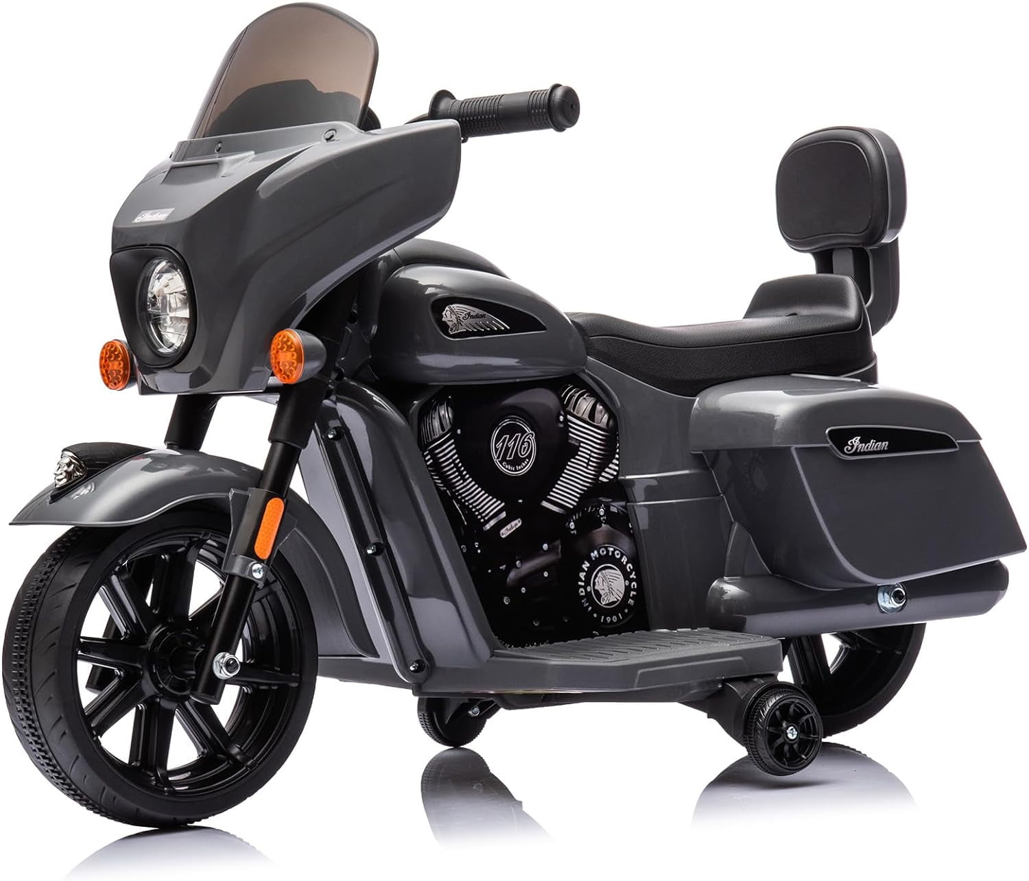 Licensed Indian Motorcycle 6V Kids Ride on Motorcycle, Battery Powered ...