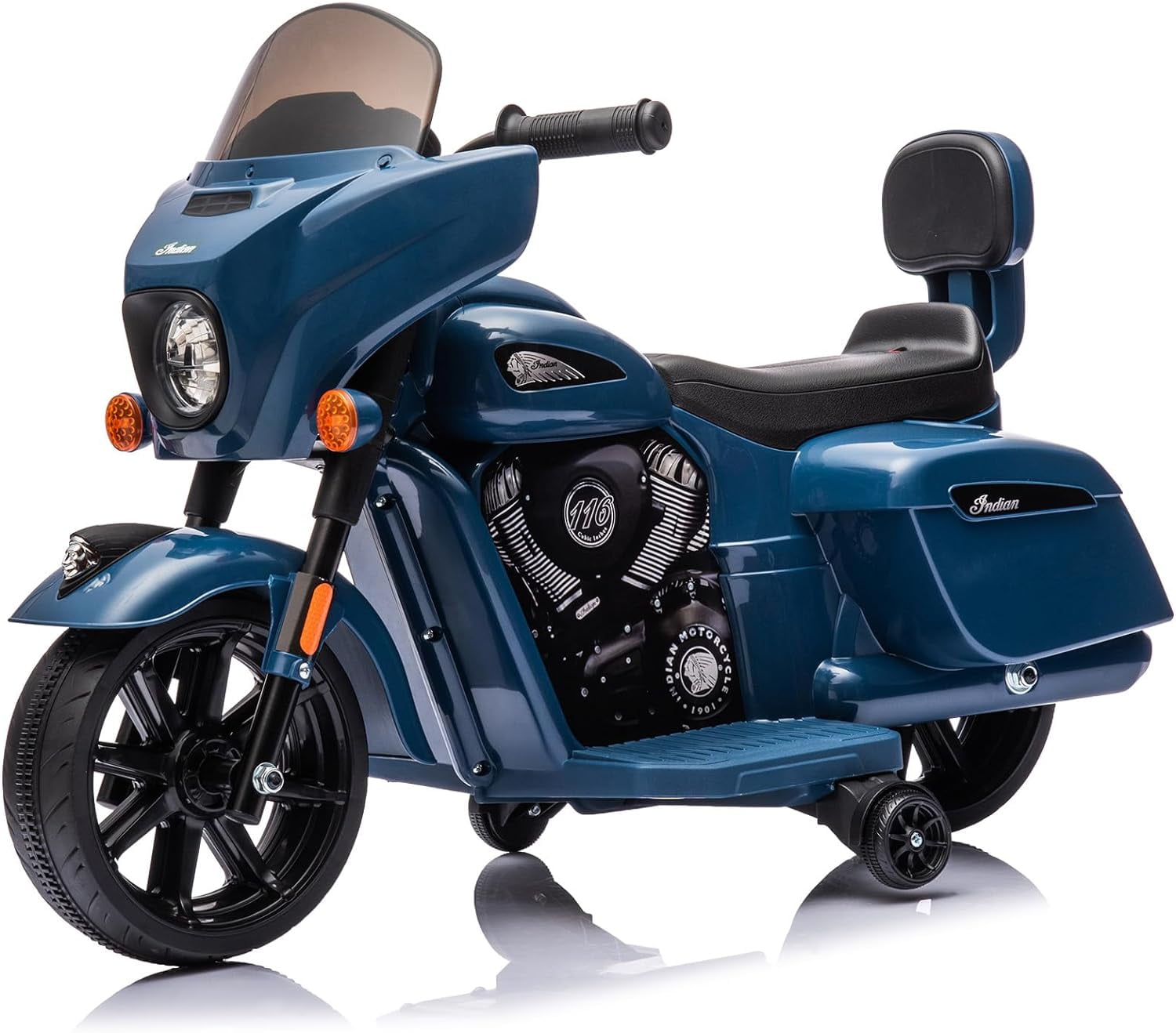 Licensed Indian Motorcycle 6V Kids Ride on Motorcycle, Battery Powered ...