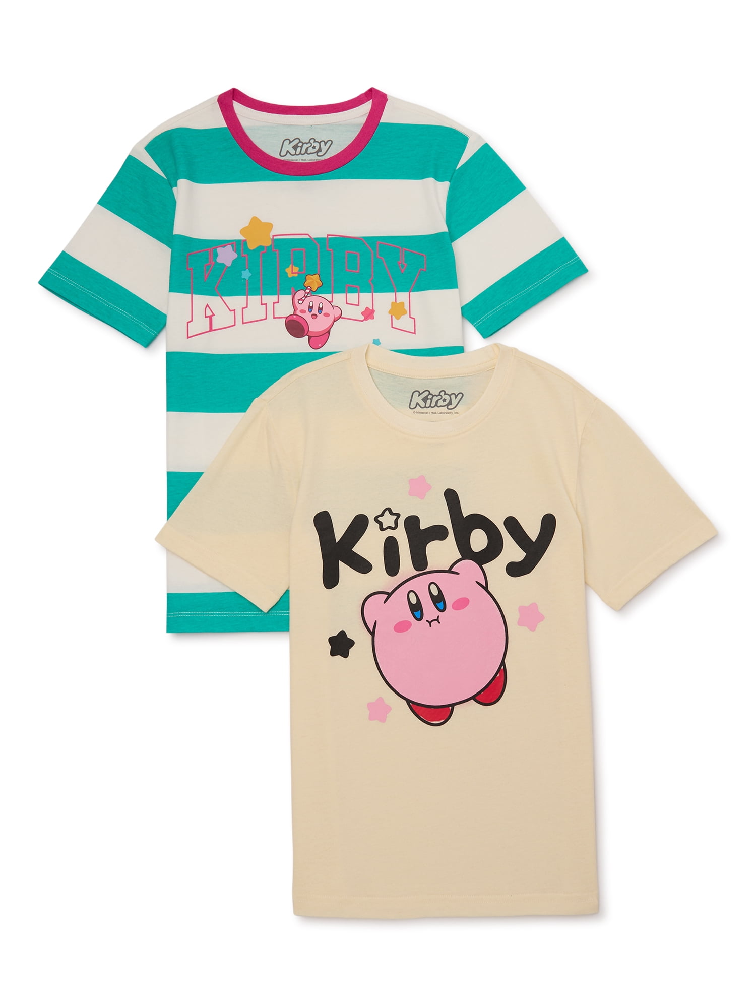 Licensed Kirby Boys Fashion Tee 2-Pack, Sizes XS-2XL - Walmart.com