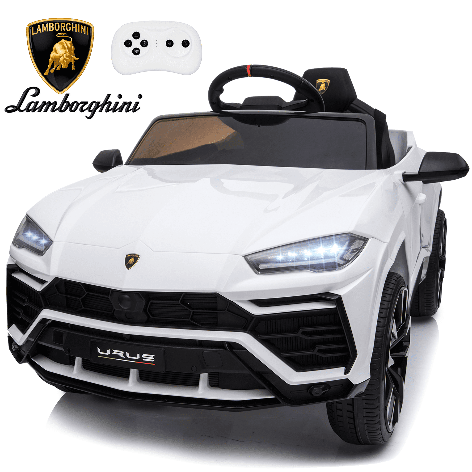 12V Licensed Lamborghini Urus Kids Ride on Car, Remote Control ...