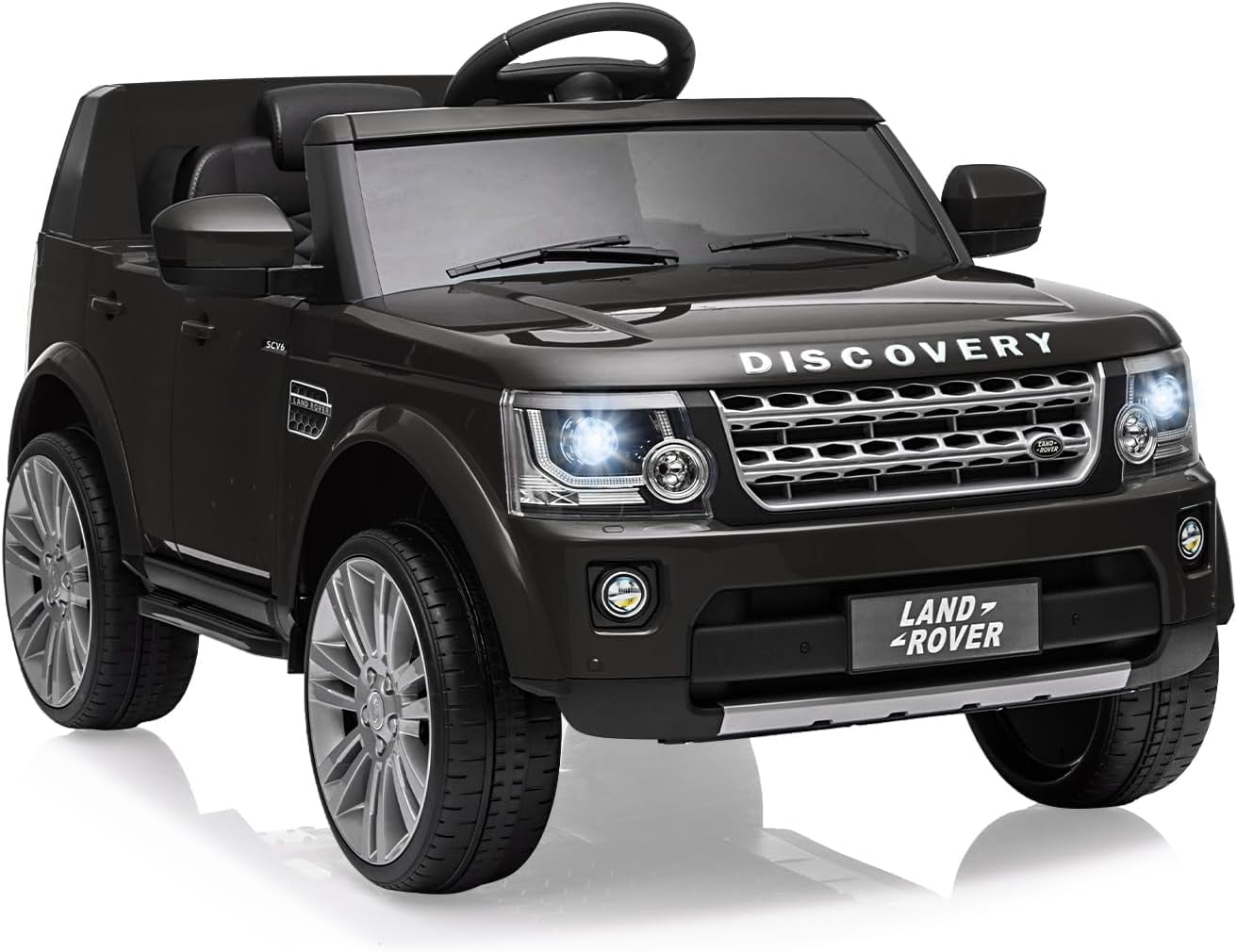 Licensed Land Rover 12V Kids Ride-On Truck with Remote Control ...