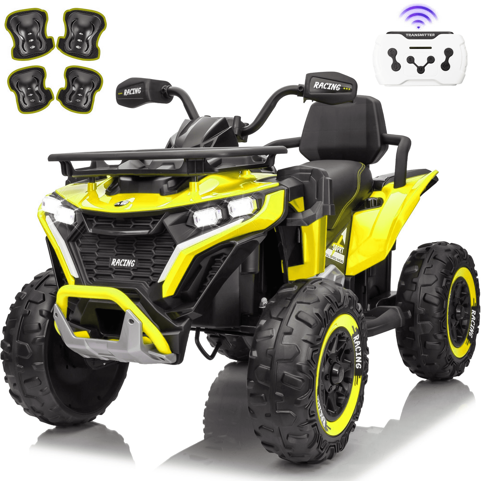 Joyracer ATV for Kids, 24 Volt Ride on Toys with Remote, 4WD 4 Wheeler ...