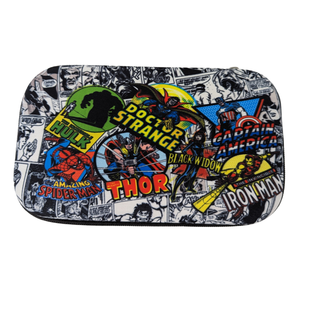 Licensed Marvel Comics Pencil Case Organizer, Molded Hard Shell ...