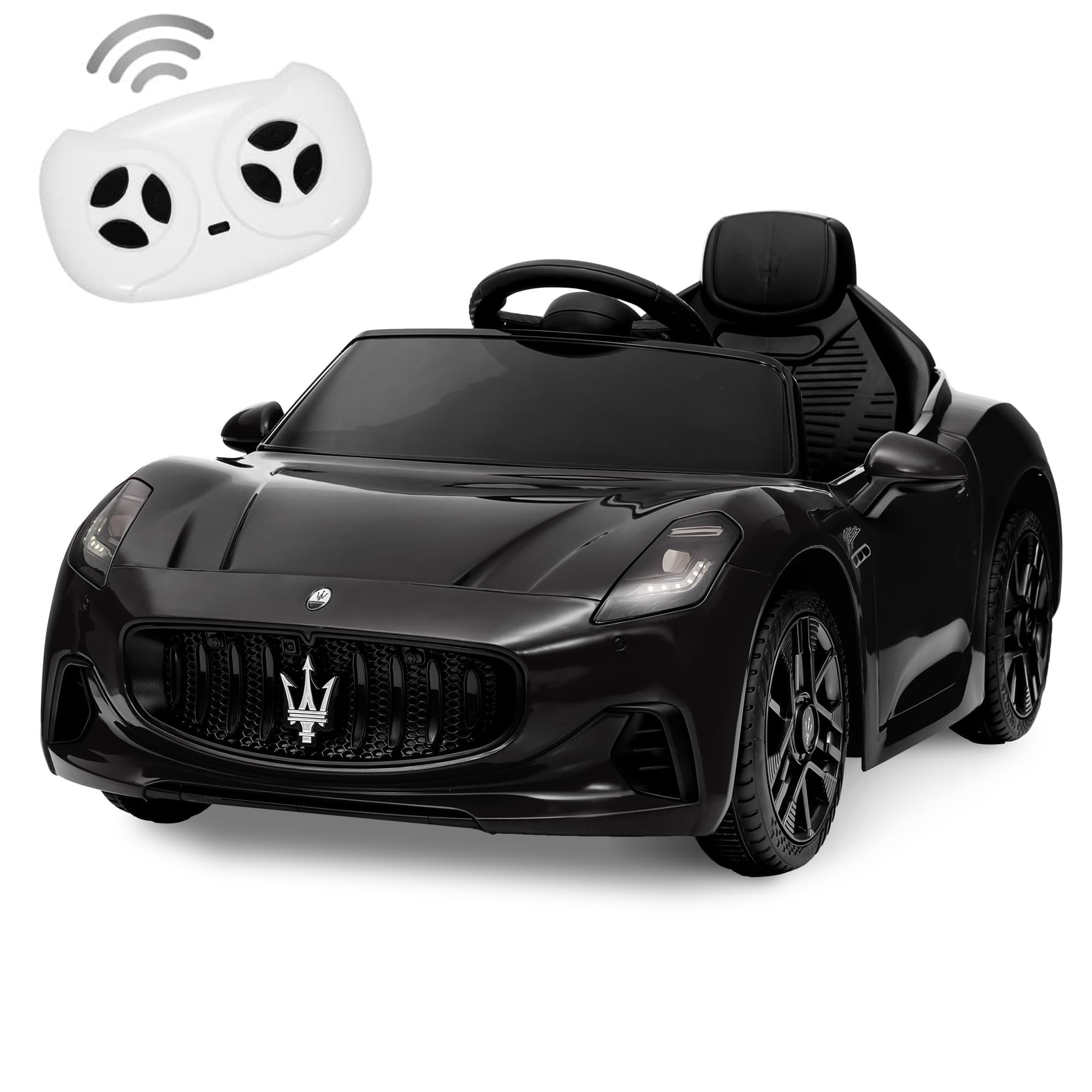 Licensed Maserati Gran Cabrio Ride-On Car for Kids, 12V Battery Powered ...