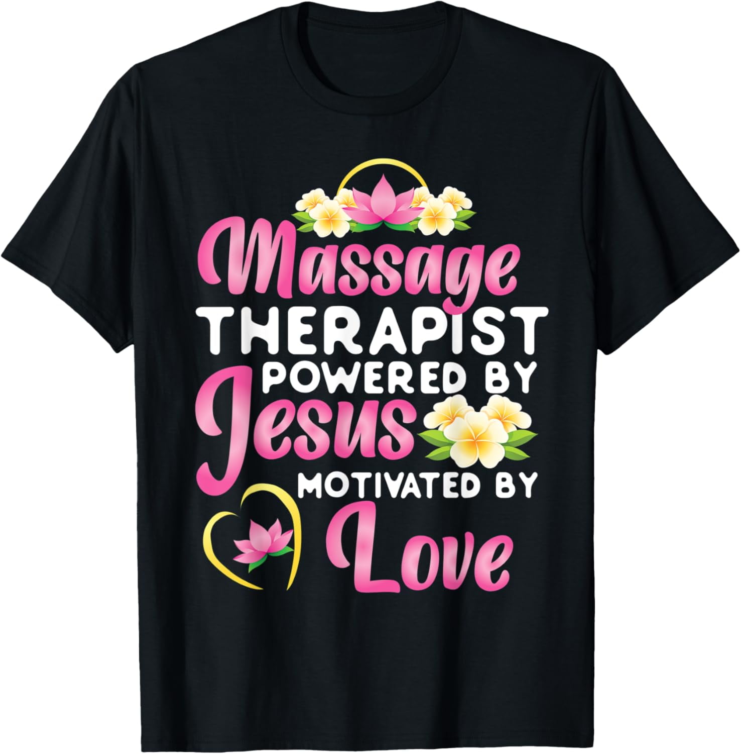 Licensed Massage Therapist Therapy Jesus Faith T-Shirt - Walmart.com