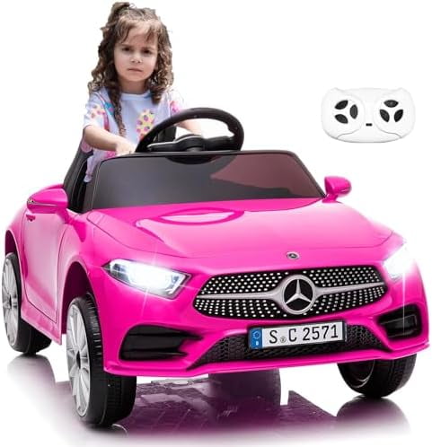 Licensed Mercedes Benz Car for Kids, 12V Electric Ride on Car w/Remote Control Ride on Toys for ...