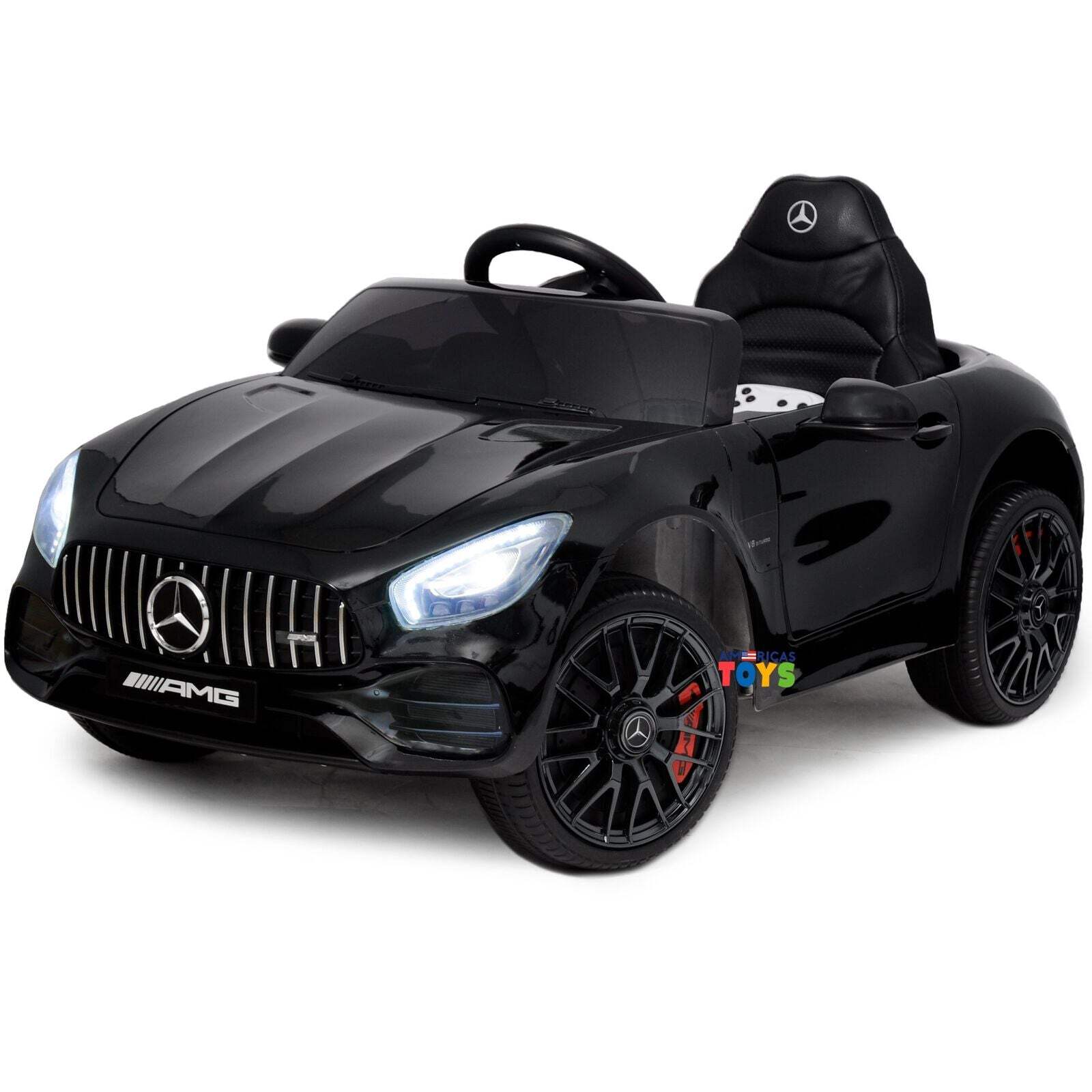 Licensed Mercedes-Benz Remote Control Car for Kids with Leather Seat in ...