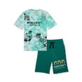 Minecraft Boys Fashion Tee Short Set - 2XL - Tie-Dye Design - Walmart.com