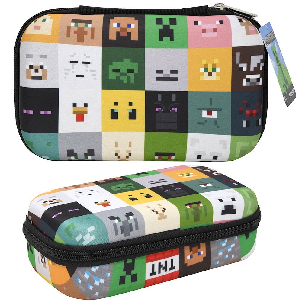 Licensed Mojang Minecraft Character Block Hard Pencil Case - Walmart.com