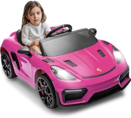 Licensed Porsche 718 12v Kids Electric Ride On Car with Parent Remote ...