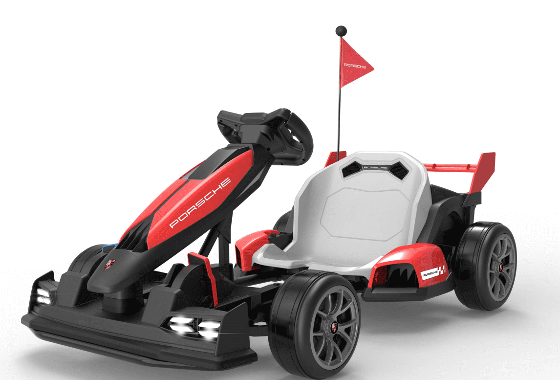 Licensed Porsche Electric Go Kart for Kids 6+, 24V 7AH Drift Kart Ride ...